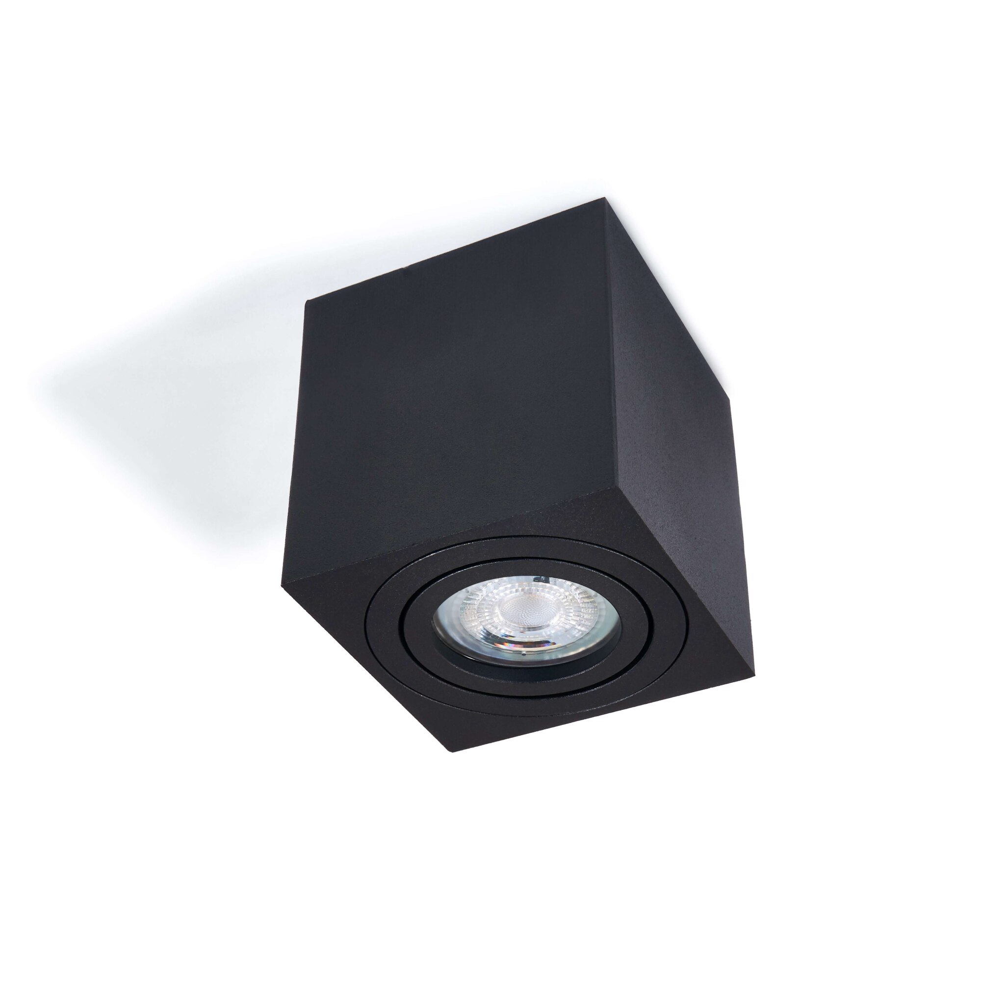 Spot KOLORENO Cubo, LED, GU10, 80x80x84 mm, Negru - eMAG.ro
