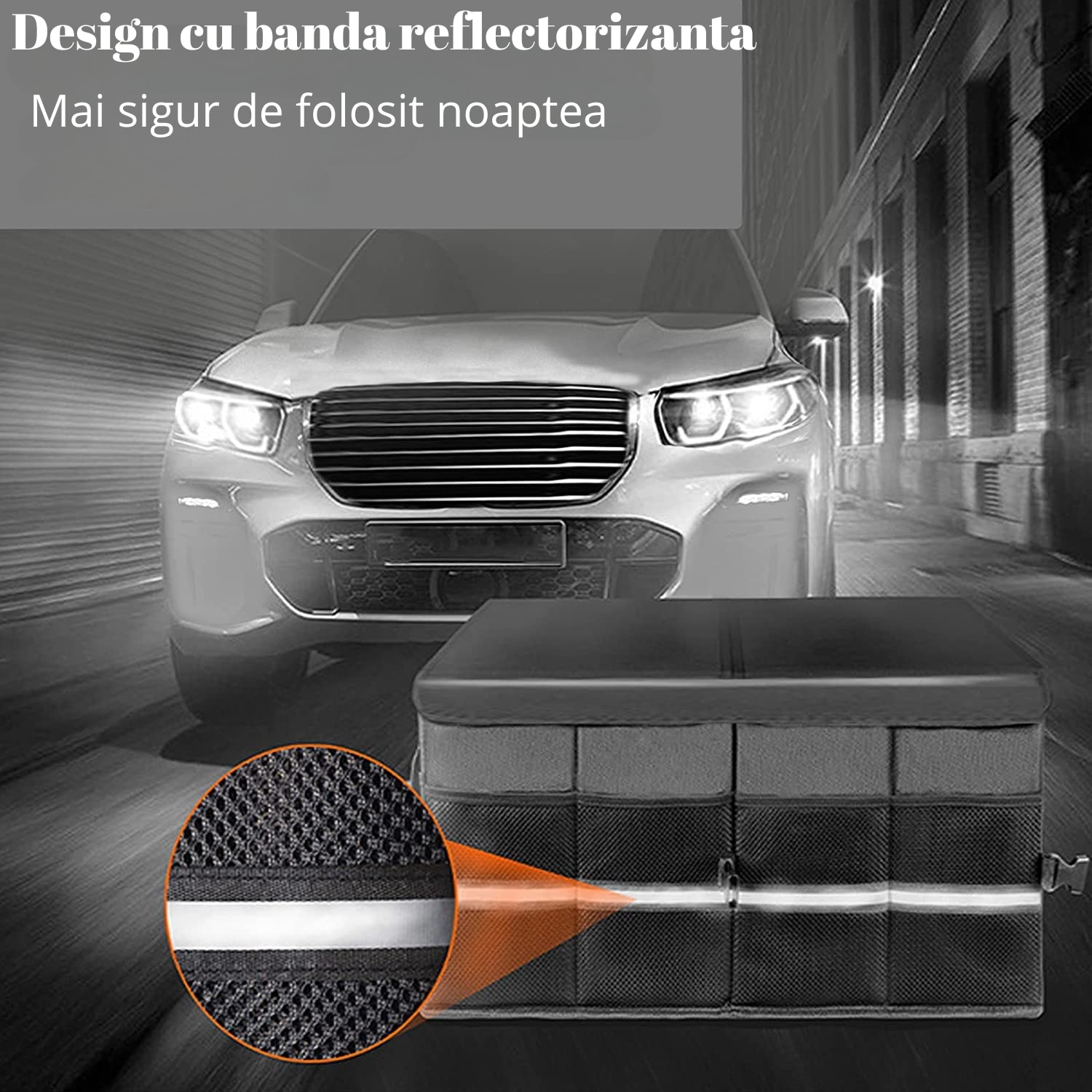 Organizator portbagaj auto, geanta multifunctionala, pliabil, 3 ...