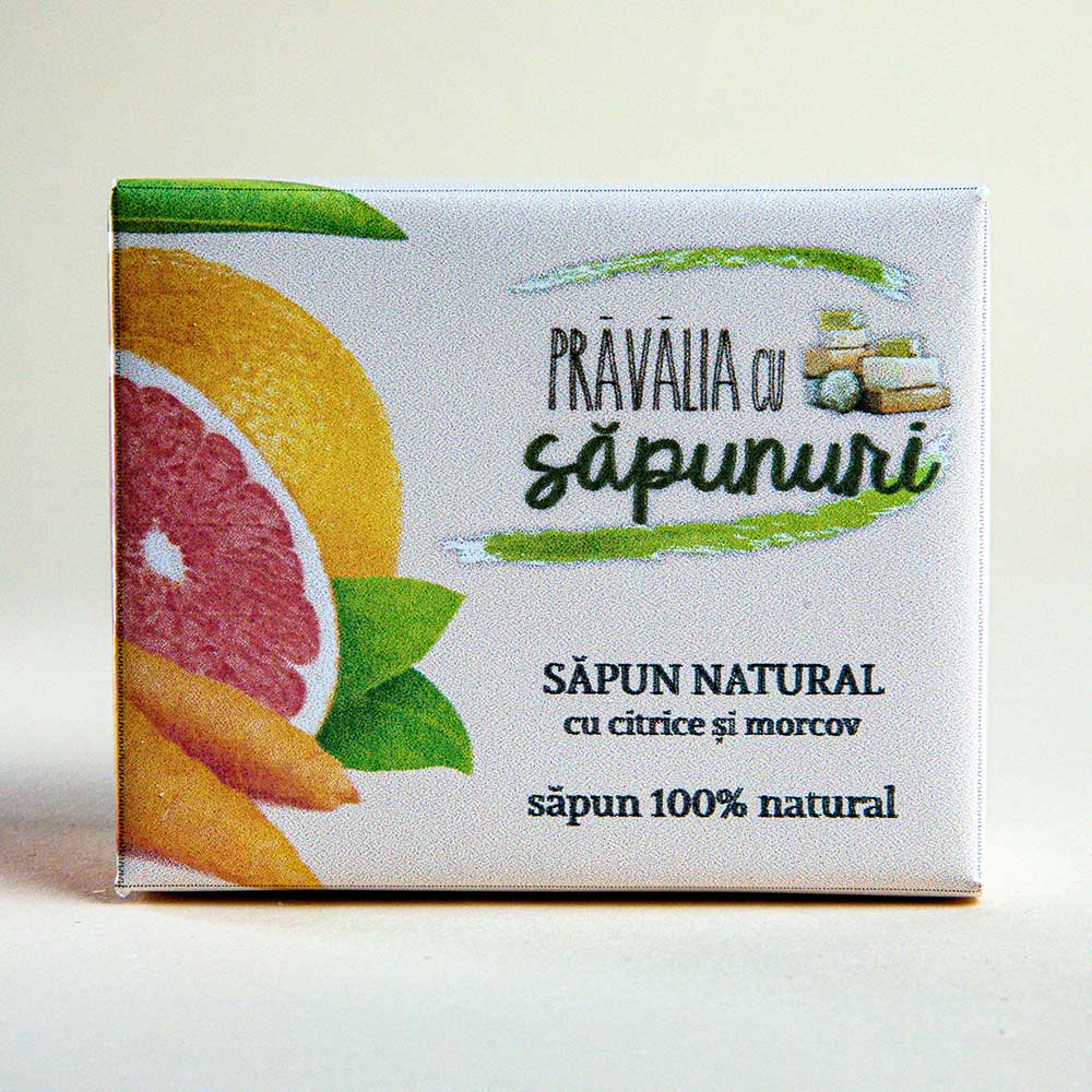 Sapun cu Citrice si Morcov, Pravalia cu Sapunuri, 100 g - eMAG.ro