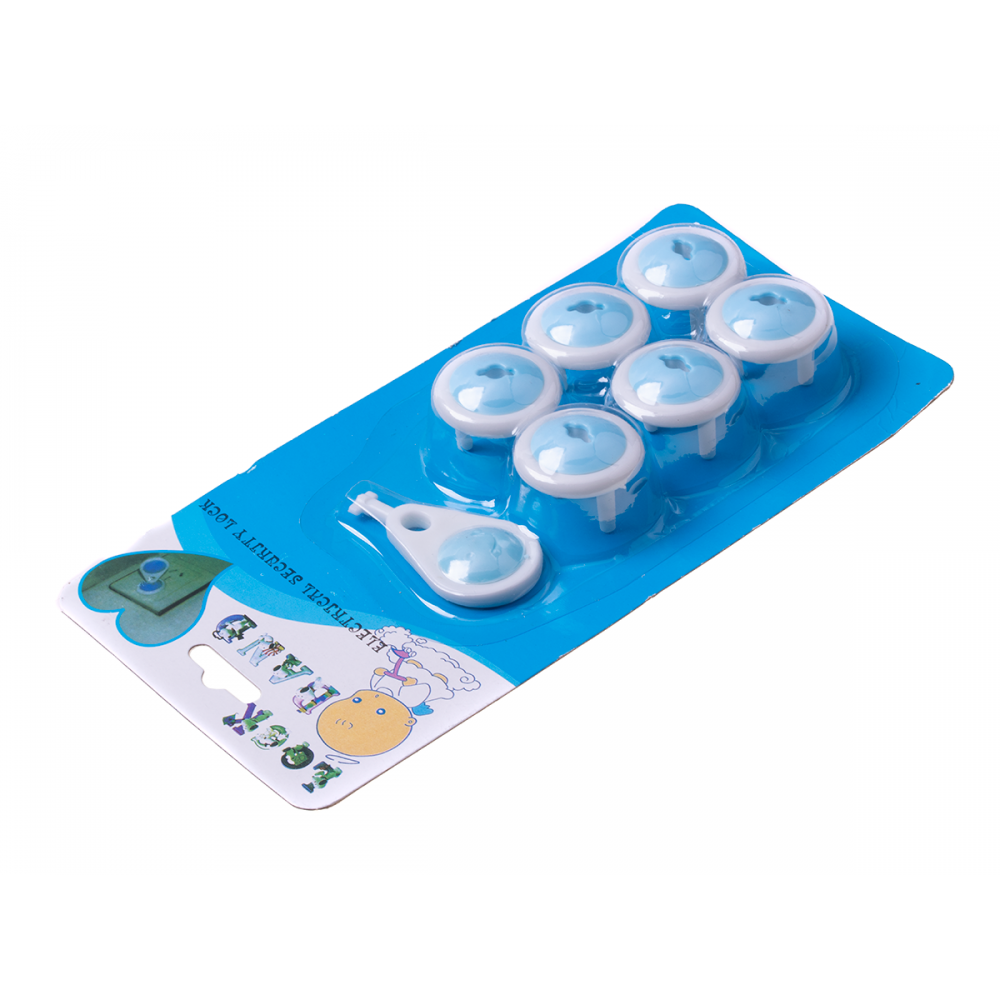 Set 6 bucati protectie prize, cu 1 cheie, pentru copii - eMAG.ro