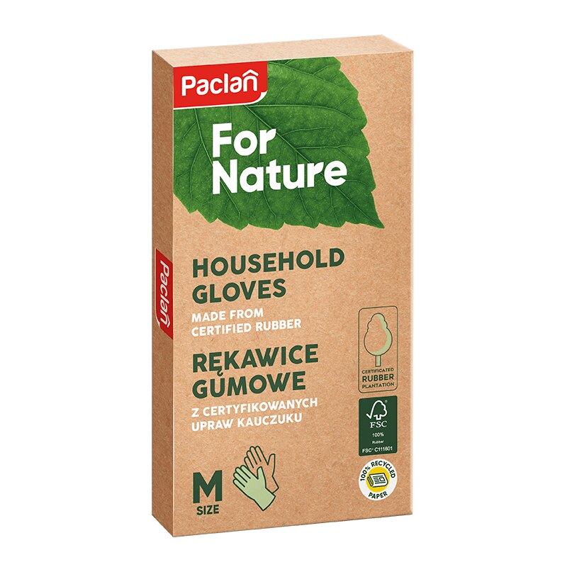 Manusi menaj ecologice, rosu, Paclan for Nature, marime M, o pereche ...