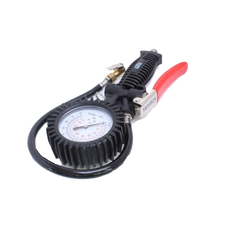 Pistol de umflat roti cu manometru 0-12 bari, profesional, Satra - eMAG.ro