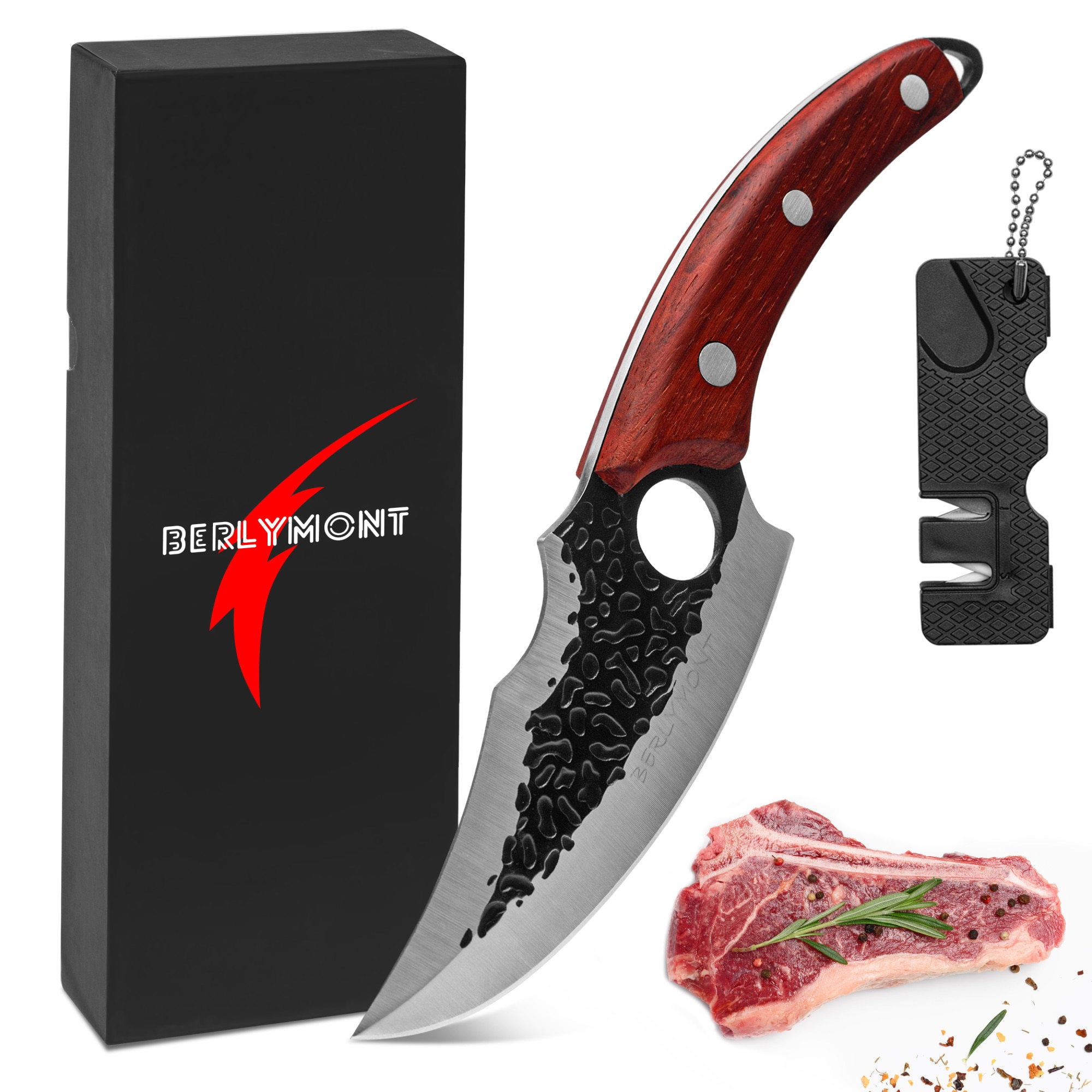 Set Cutite macelar, Cutit bucatar, Cutit japonez forjat manual, Full ...