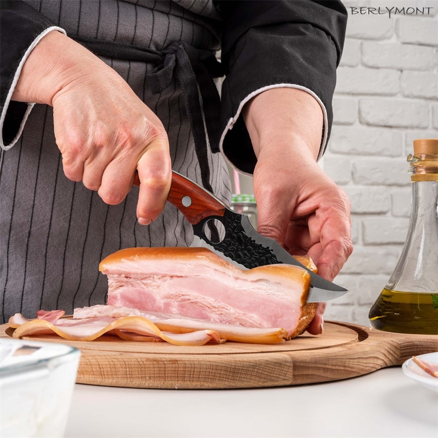 Set Cutite macelar, Cutit bucatar, Cutit japonez forjat manual, Full ...