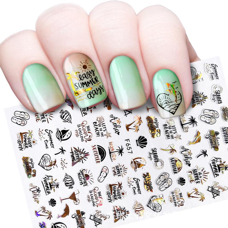 Set 5 stickere pentru decor unghii - eMAG.ro