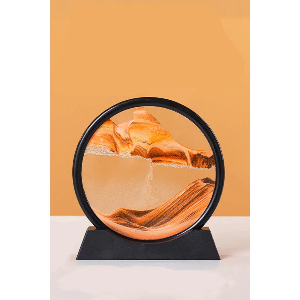 Obiect decorativ pentru birou OrangeScene Sand, tip tablou cu nisip ...