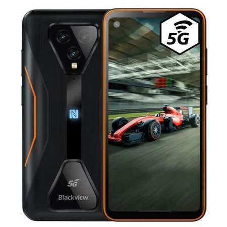 Telefon mobil Blackview BL5000 Dual SIM, 128GB, 8GB RAM, 5G, Orange - eMAG.ro