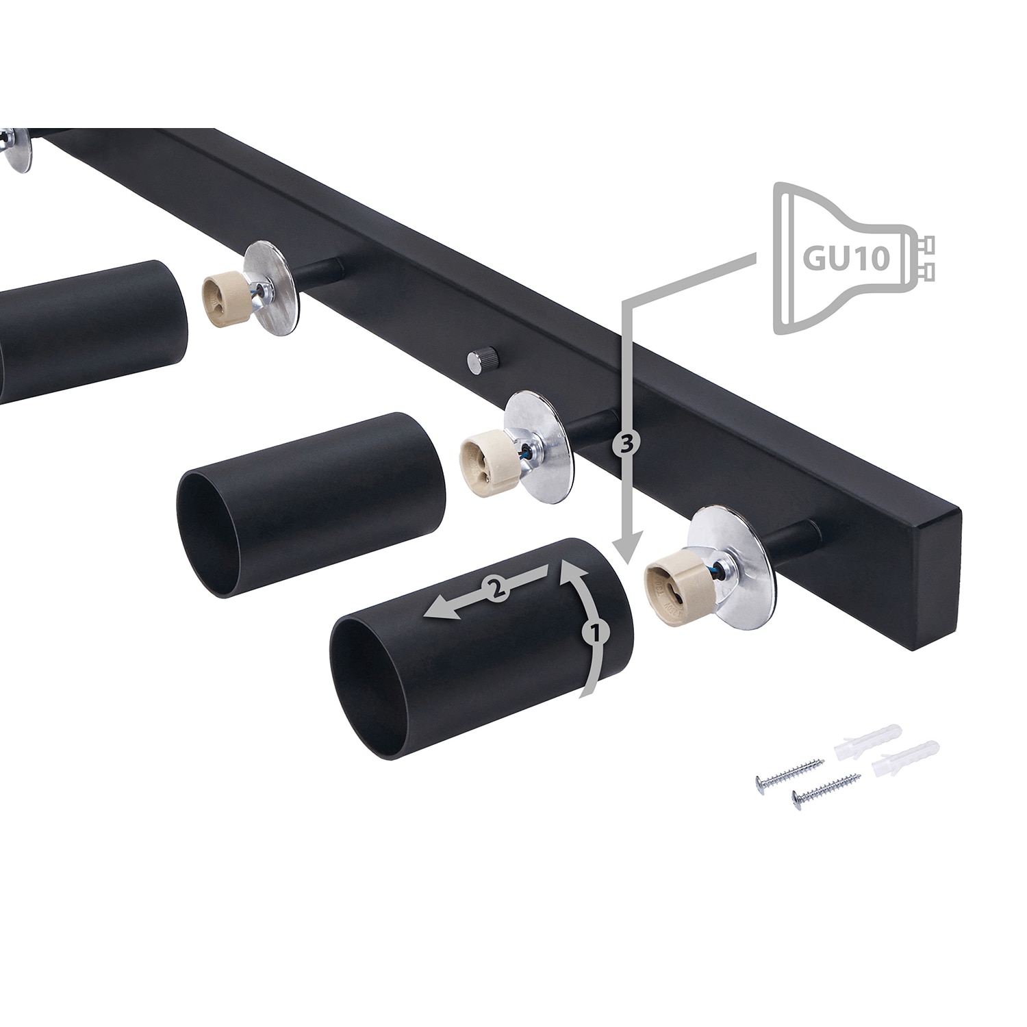 Corp de iluminat LED cu halogen montat la suprafata, Koloreno, Viki L ...