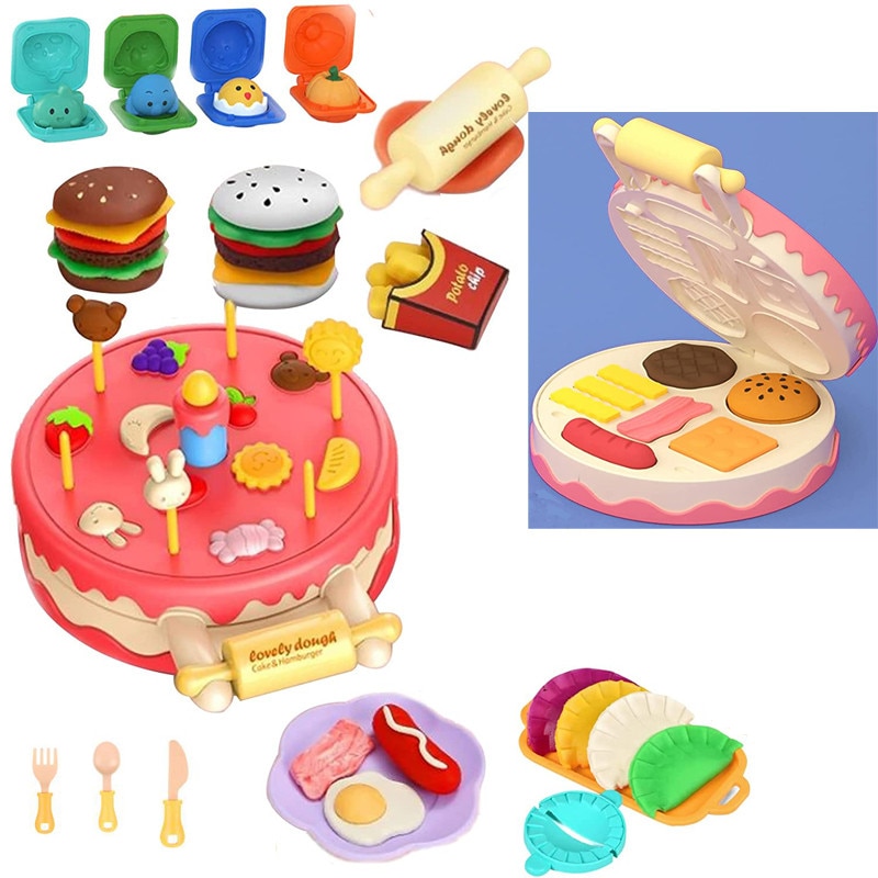 Set plastilina de colorat, Tort aniversar, Bucatarie, MorFansi, 3 ani+ ...