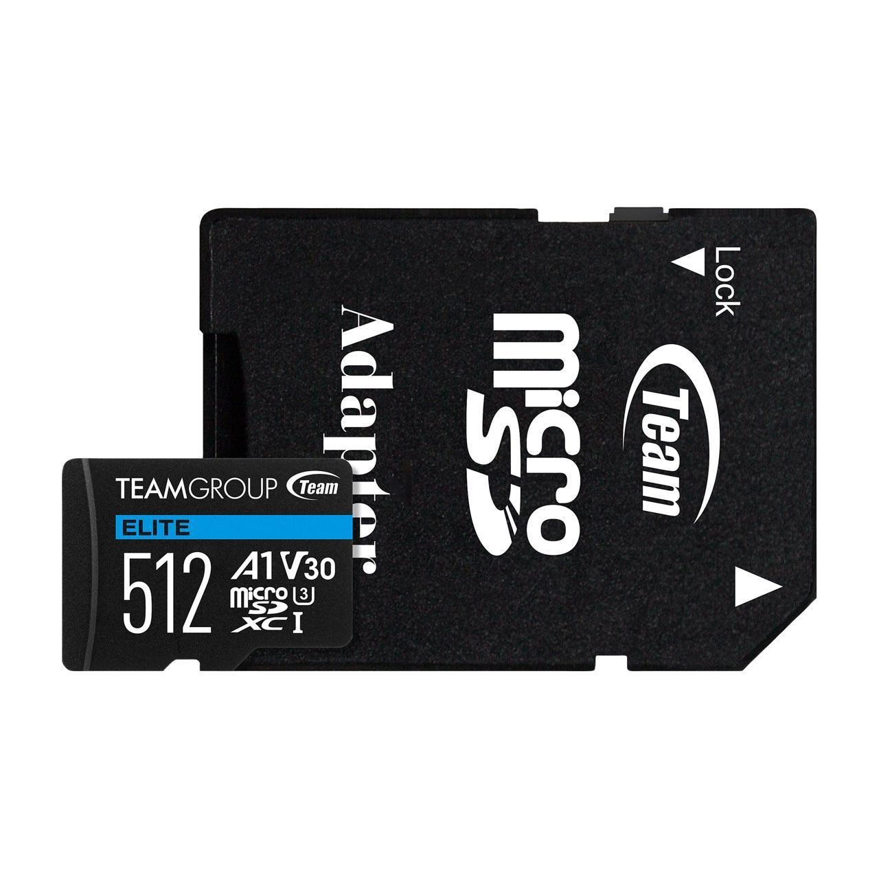 Карта памет Team Group microSDXC, 512GB, UHS-I Class 3, V30, A1, SD ...
