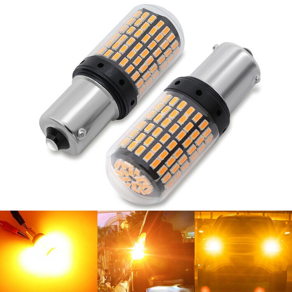 Bec Led Auto Techstar® BAU15S, PY21W, Galben, 12V, 800 lm - eMAG.ro