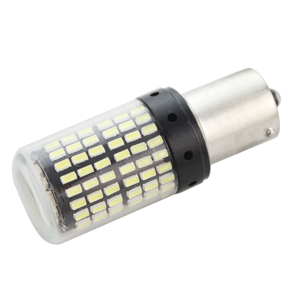 Bec Led Auto Techstar® BA15S, 1156, Alb Rece, 6000K, 12V, 800 lm - eMAG.ro
