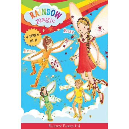Rainbow Fairies: Books 1-4: Ruby the Red Fairy, Amber the Orange Fairy, Sunny the Yellow Fairy ...