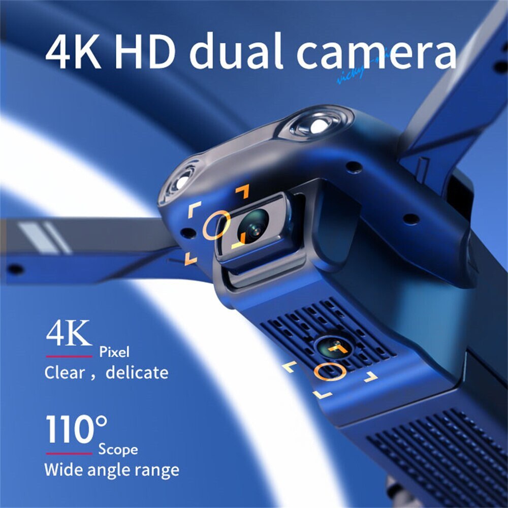 Mini drona, STELS, V13, Camera duala 4k HD, WIFI, Baterie 3.7 V, 1600 ...