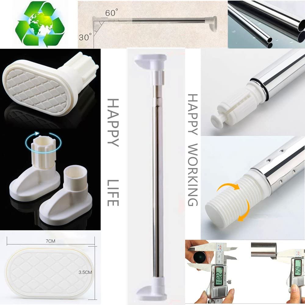Suport perdea dus, YATOVUR, Inox, 50x2.2 cm, Arigntiu - eMAG.ro