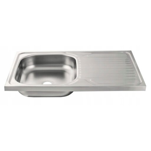 Set chiuveta, sifon Granitan, Lido, Inox, 798 x 498 mm, Argintiu - eMAG.ro