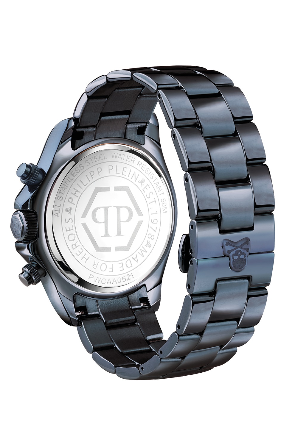 Philipp Plein, Ceas conograf de otel inoxidabil, Albastru - eMAG.ro