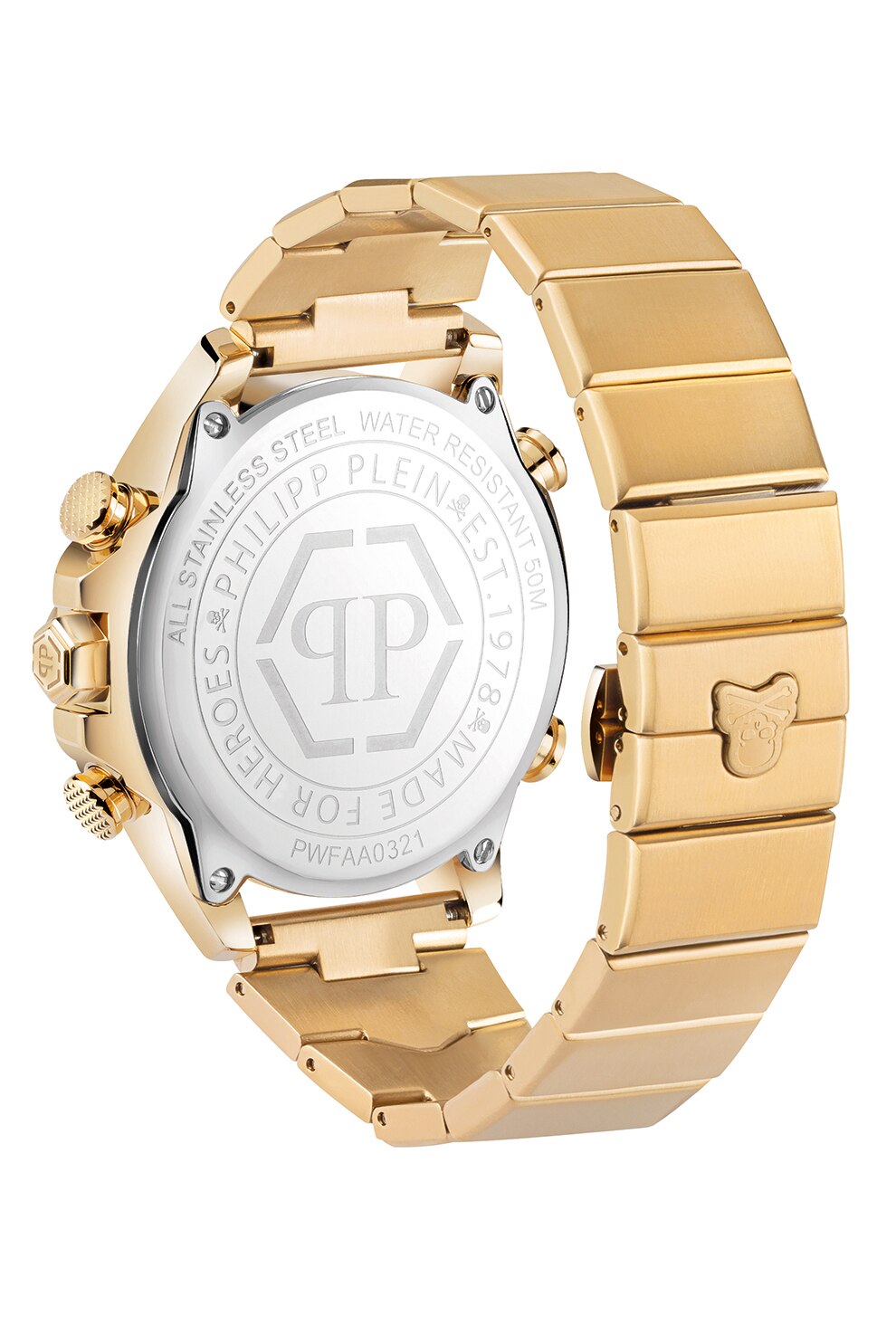 Philipp Plein, Ceas unisex digital de otel inoxidabil, Auriu - eMAG.ro