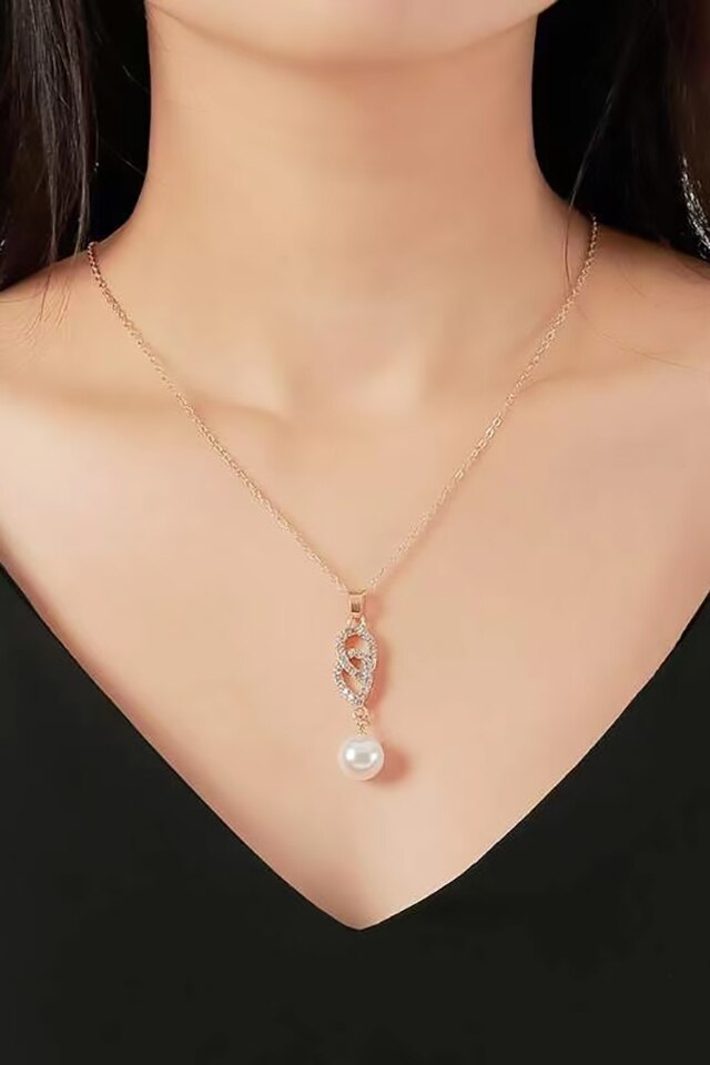 Set bijuterii dama, Aliaj/Opal, Auriu - eMAG.ro