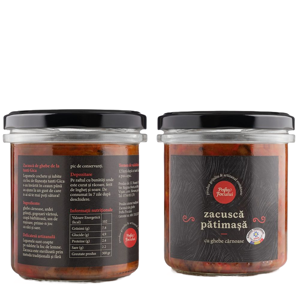 Zacusca de ghebe, Pofta Focului, 300g - eMAG.ro