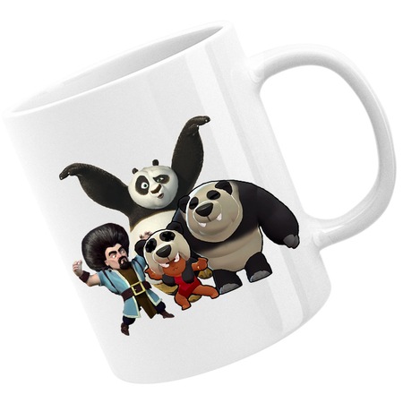 Чаша Brawl Stars Panda Arena Kung Fu Clash Royale Supercell, Бял, 330 ...