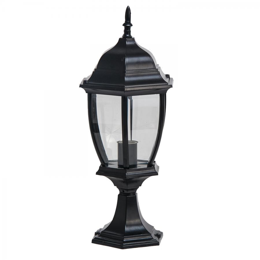 Felinar Lineus, 1xE27, 60W, Negru, Metal si Sticla - eMAG.ro