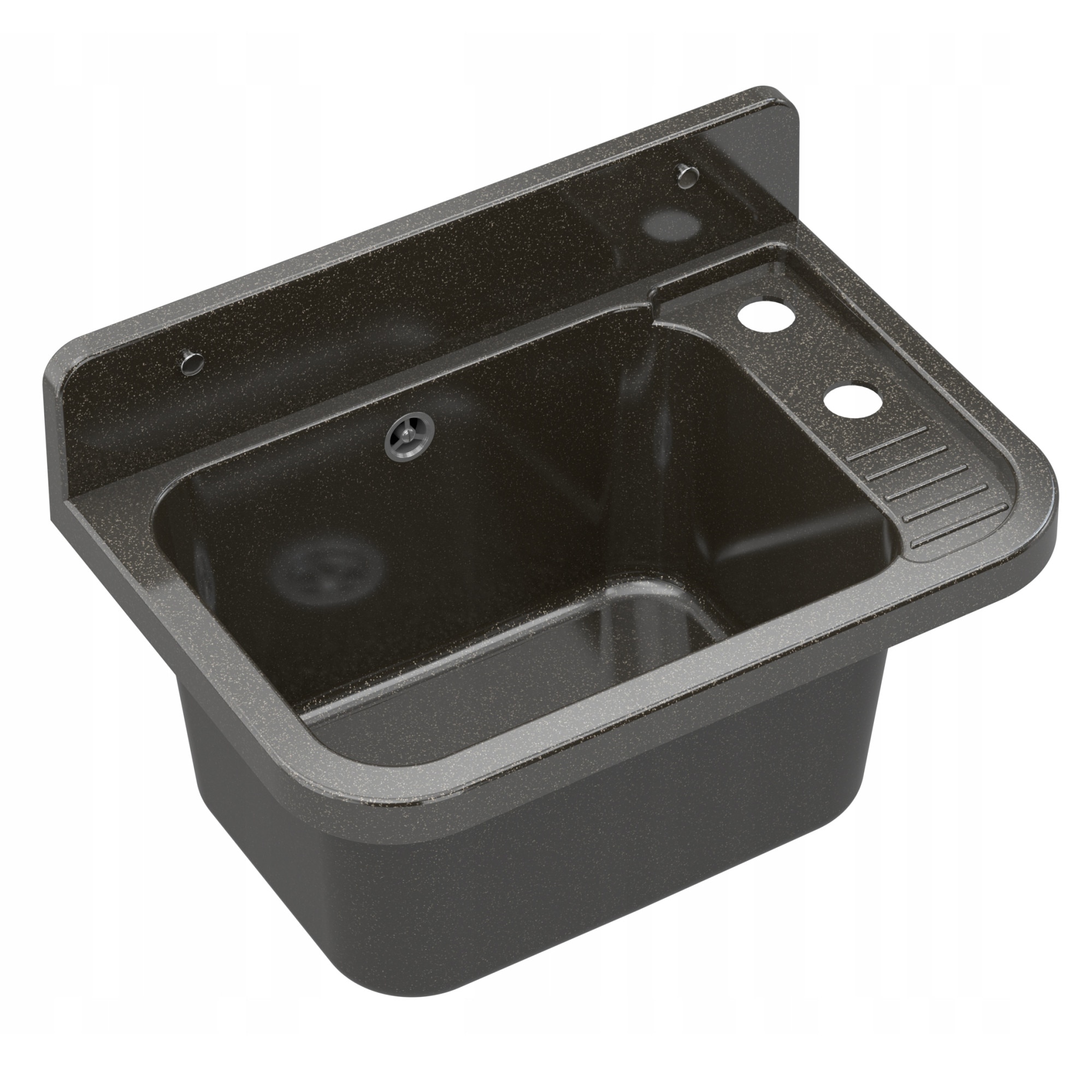 Set chiuveta si dispenser de perete Granitan, 50 x 34 x 31 cm ...