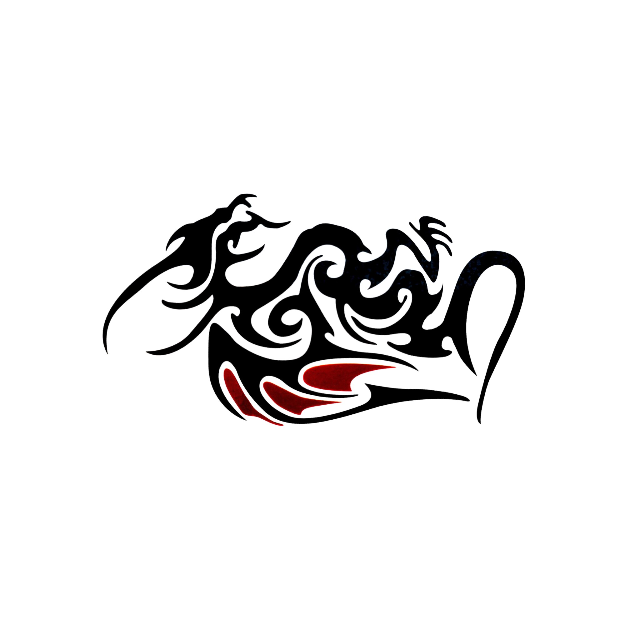 Tatuaj Temporar Mystic Dragon, 10x6cm pentru aplicare pe Corp, Ceramica ...
