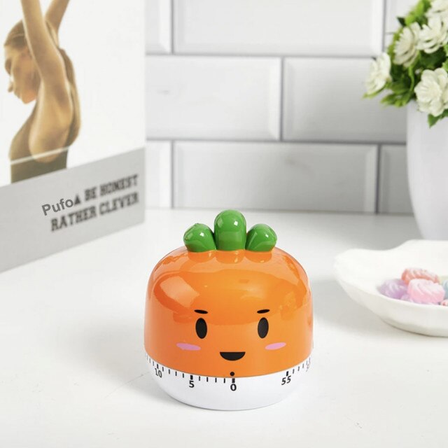 Таймер Pufo Morcovelul Zambarici за варене на яйца, 8см, оранжев - eMAG.bg