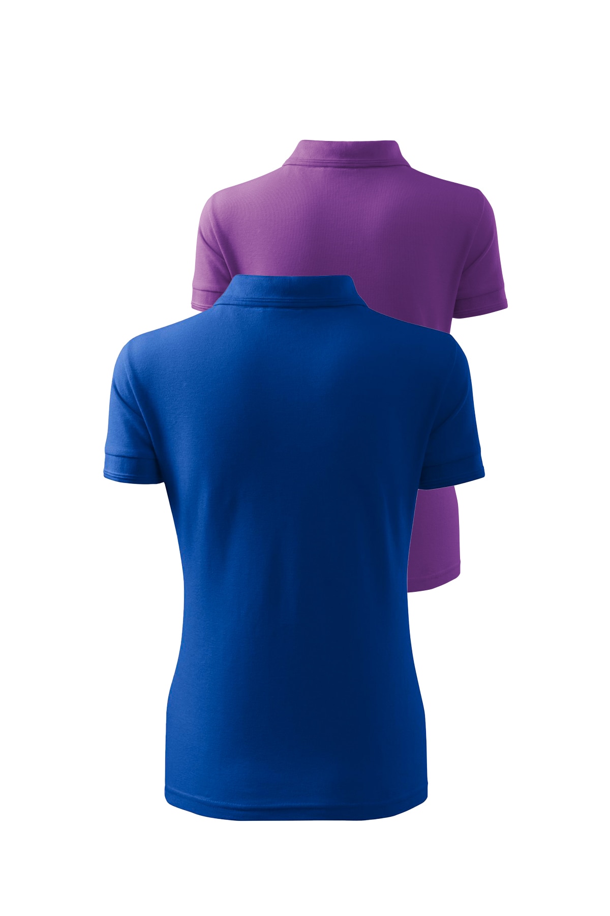 Set 2 tricouri polo pentru dama, Malfini, Pique Polo, Albastru regal ...