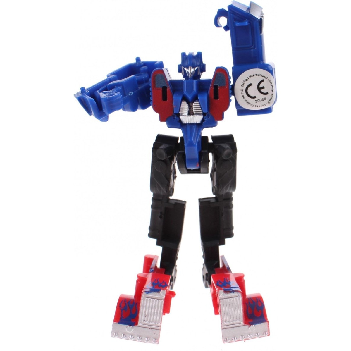 Robot transformabil in camion albastru/rosu, 8 cm - eMAG.ro