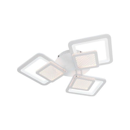 Lustra LED Patrata cu Telecomanda, 108W, Alb - eMAG.ro