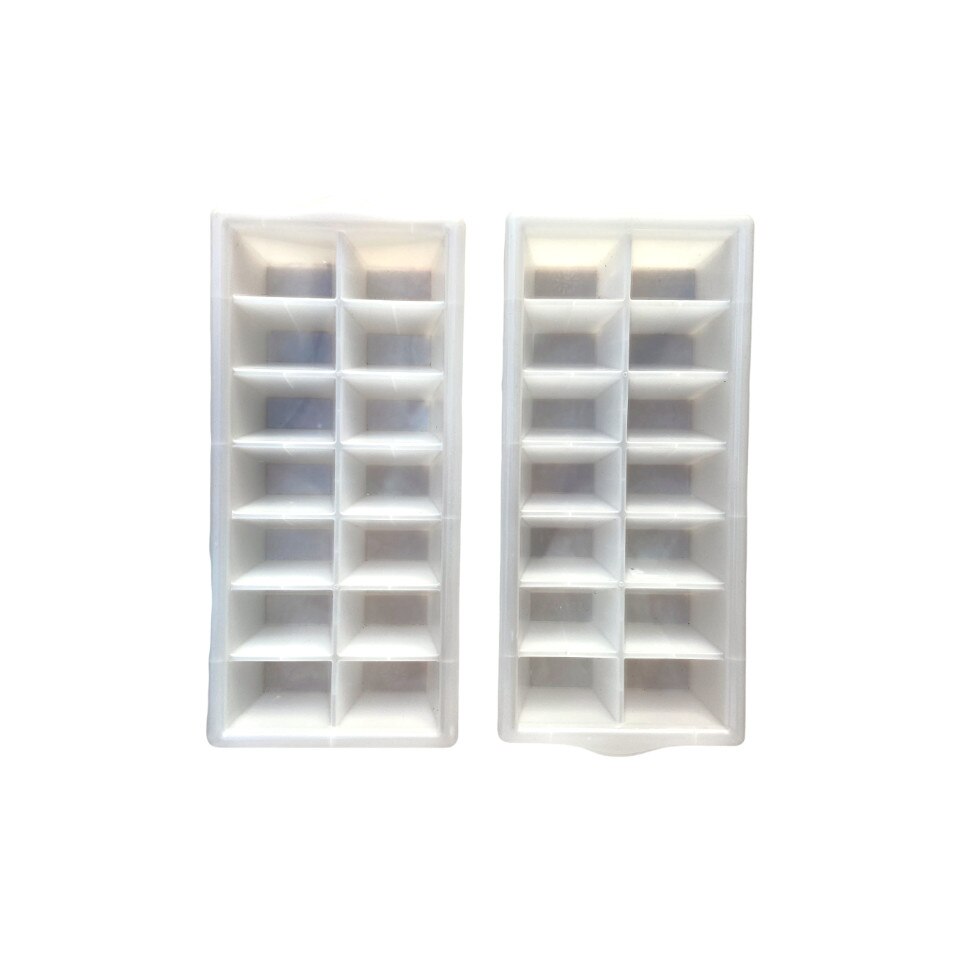 Set 2 forme din plastic pentru cuburi de gheata, suprapozabile, 2X14 ...