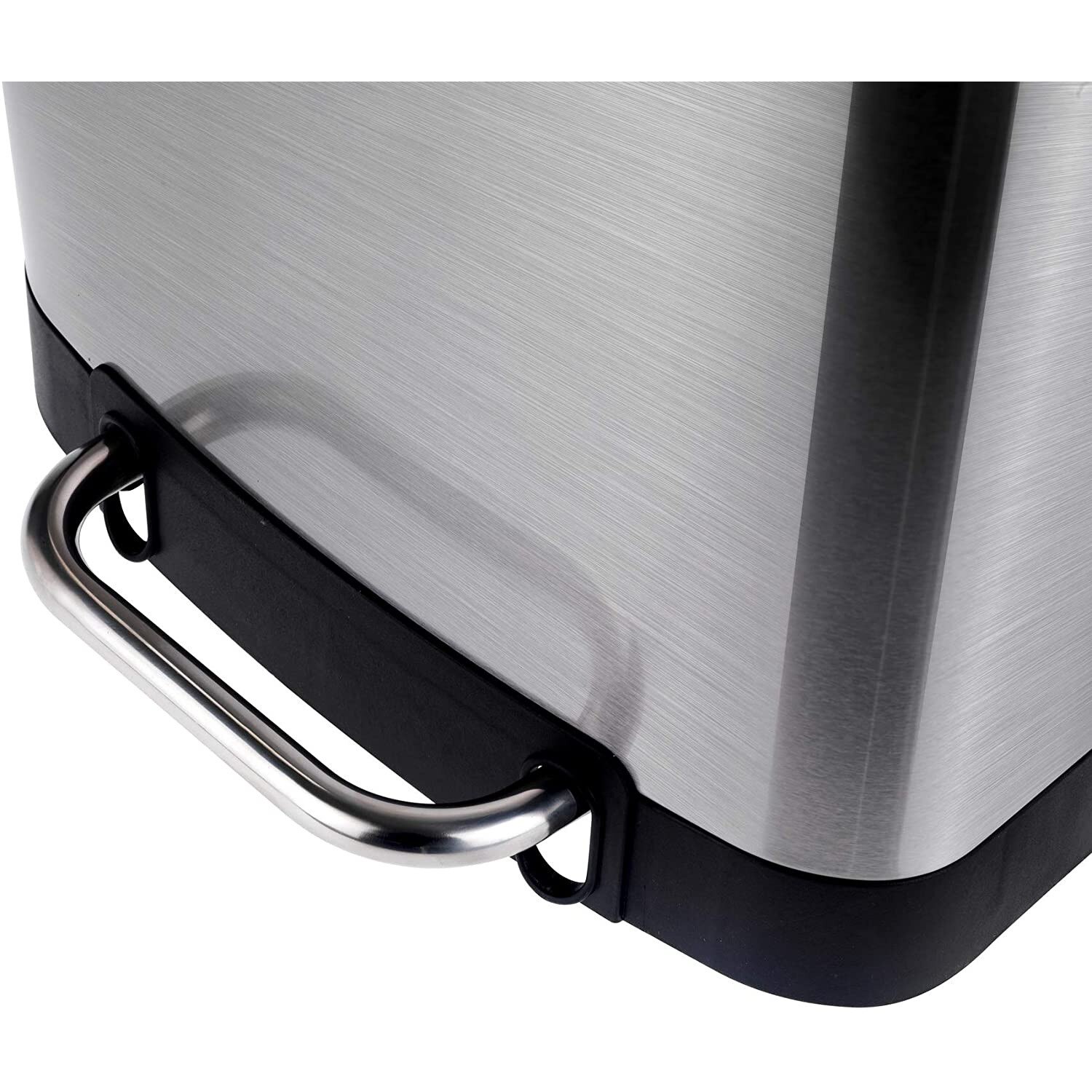 Cog gunoi cu pedala, inchidere Easy Close, 30L, anti amprenta, inox ...