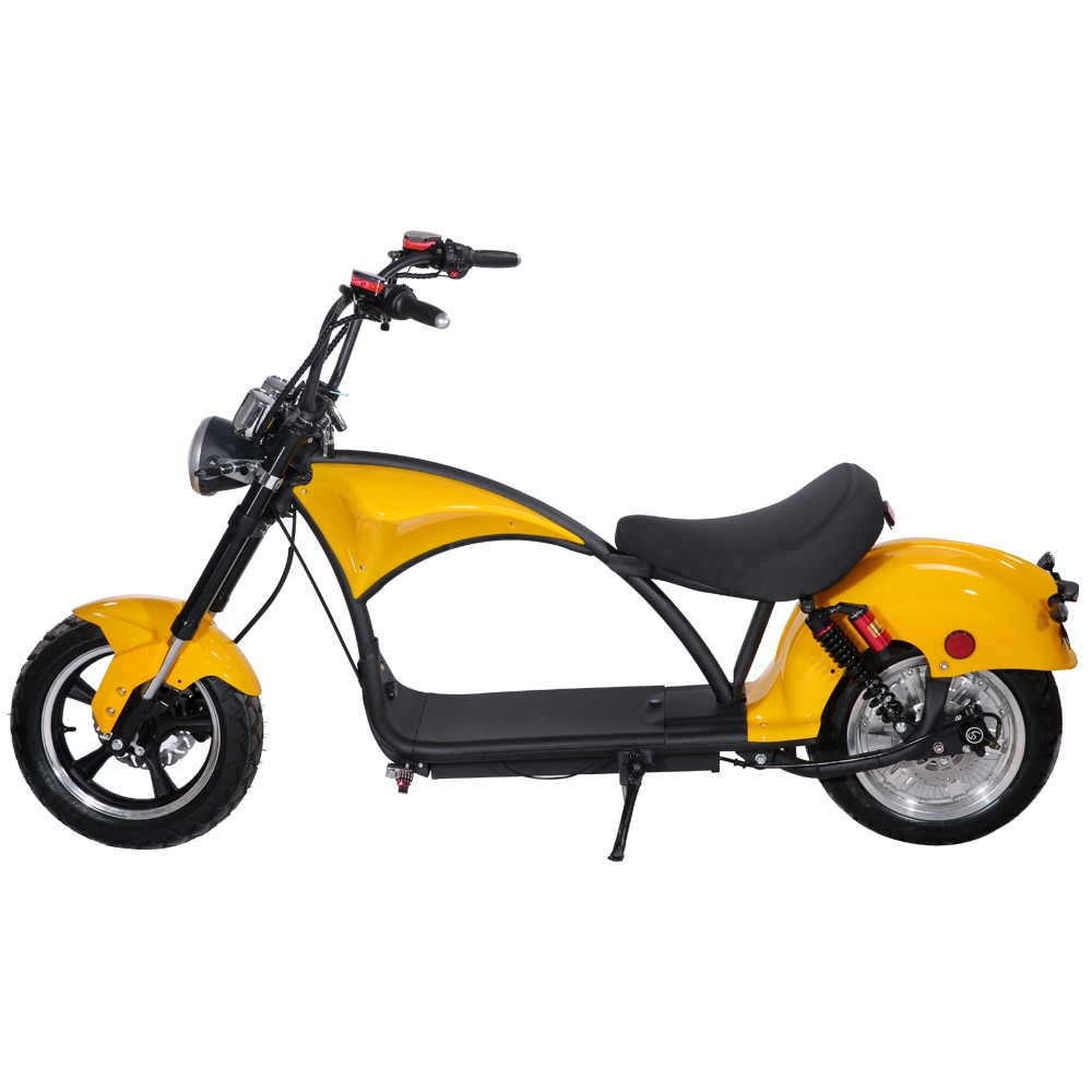 Scuter electric pentru adulti, Trotty Chopper, motor 3000W - Galben ...