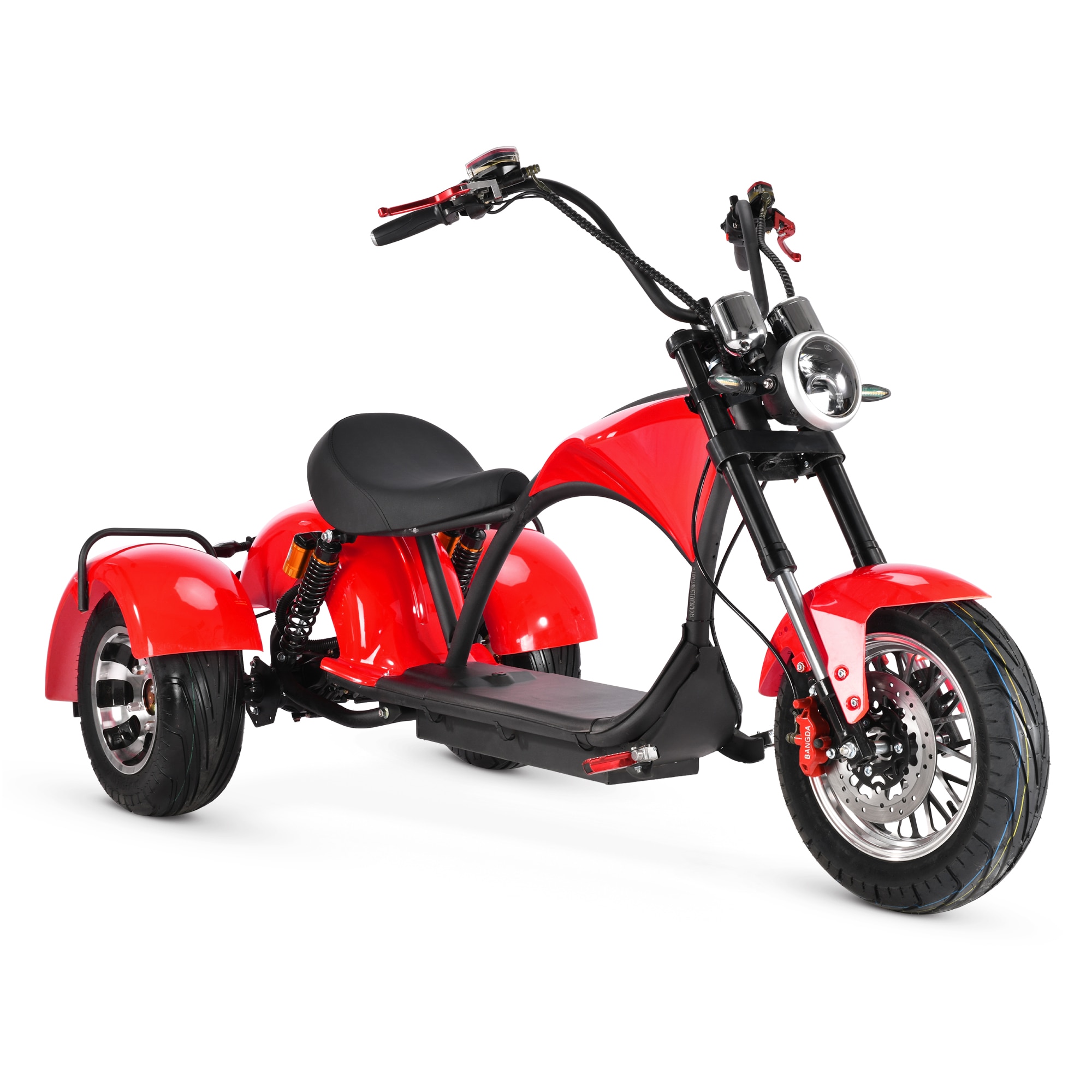 Scuter electric, Trotty Indiana,3 roti, motor 2000W brushless DC - Rosu ...