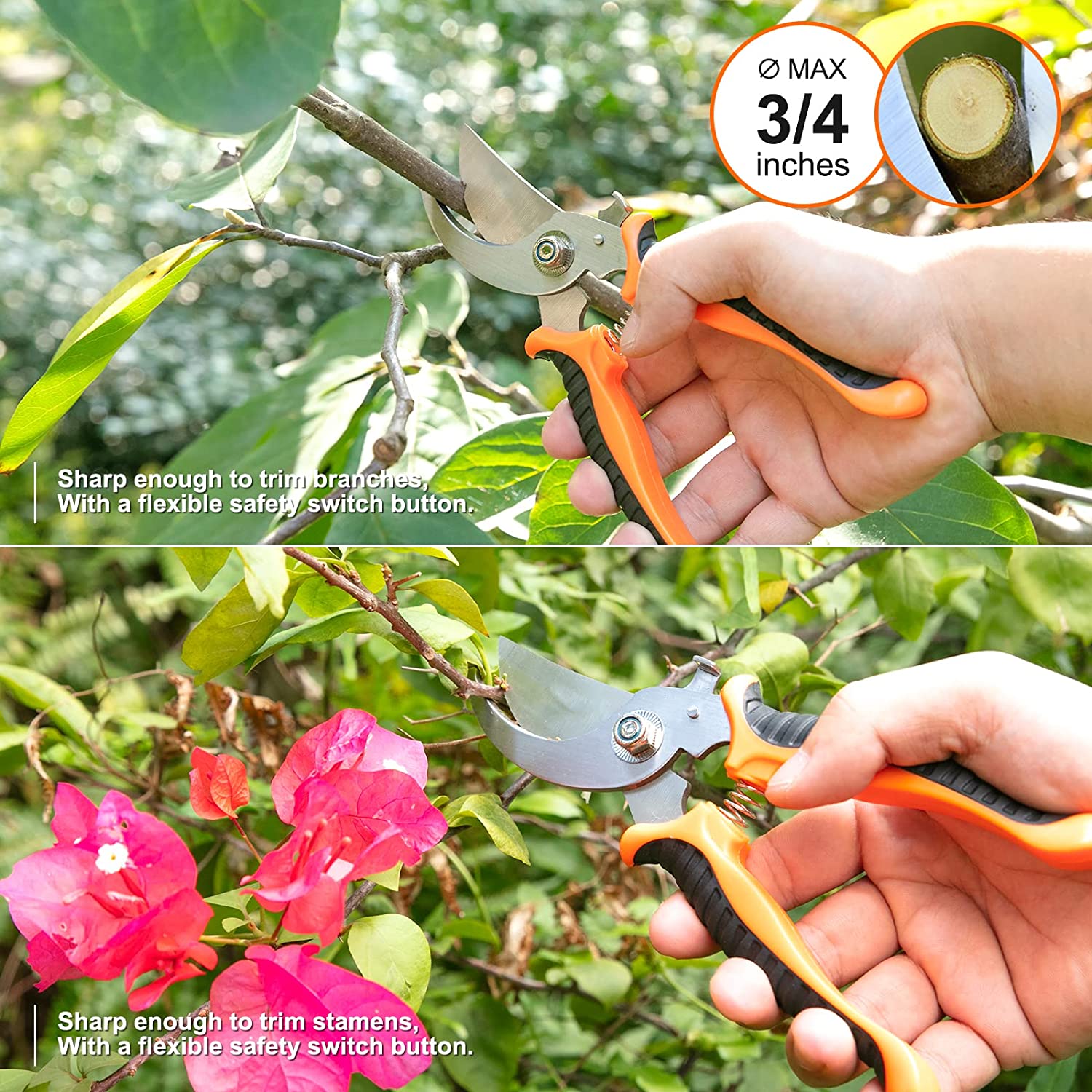 Set de scule de gradina, 7 buc, Otel inoxidabil, Cu maner din cauciuc ...