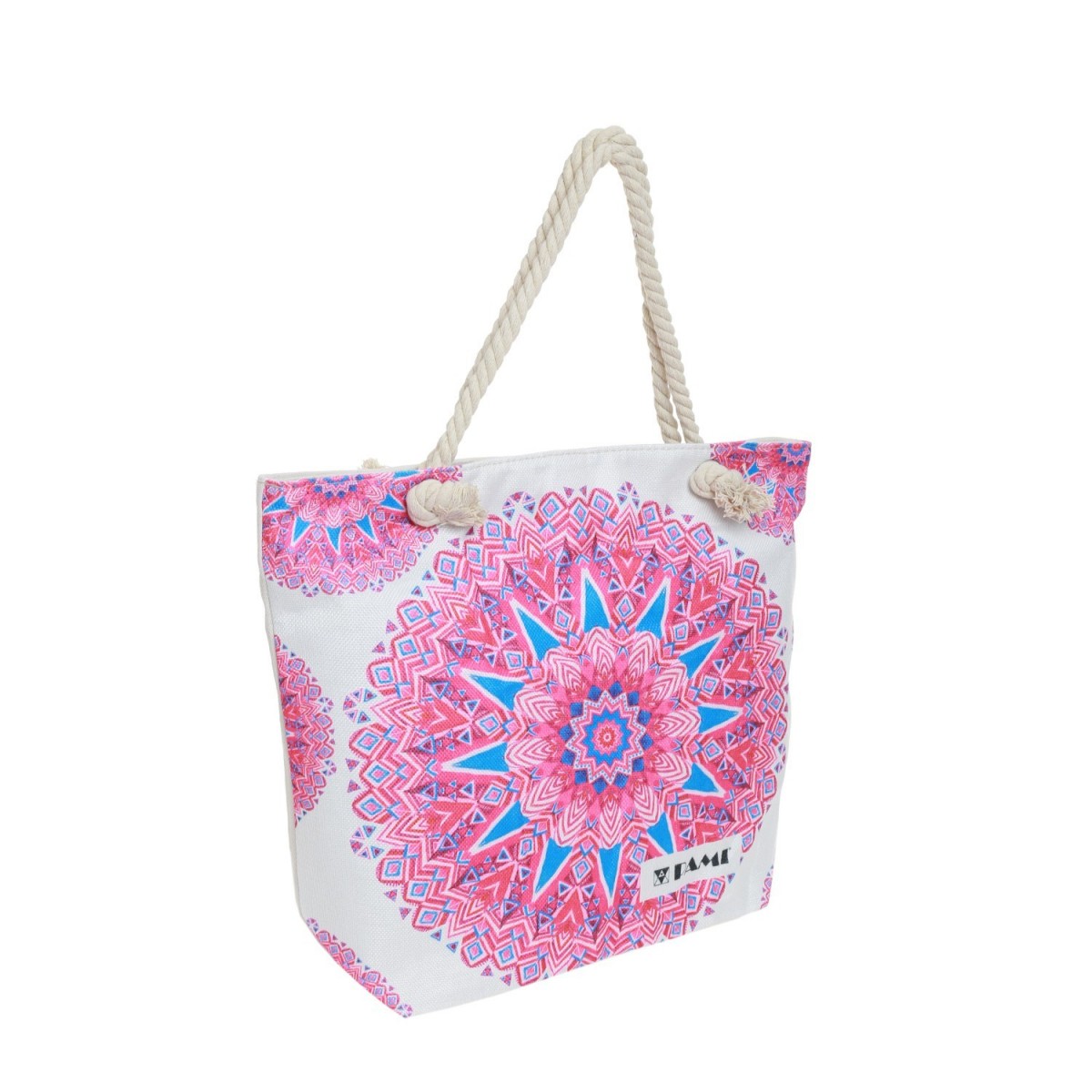 Geanta plaja dama PAMI, GP-1221-289, 46x36 cm, Ciclam - eMAG.ro