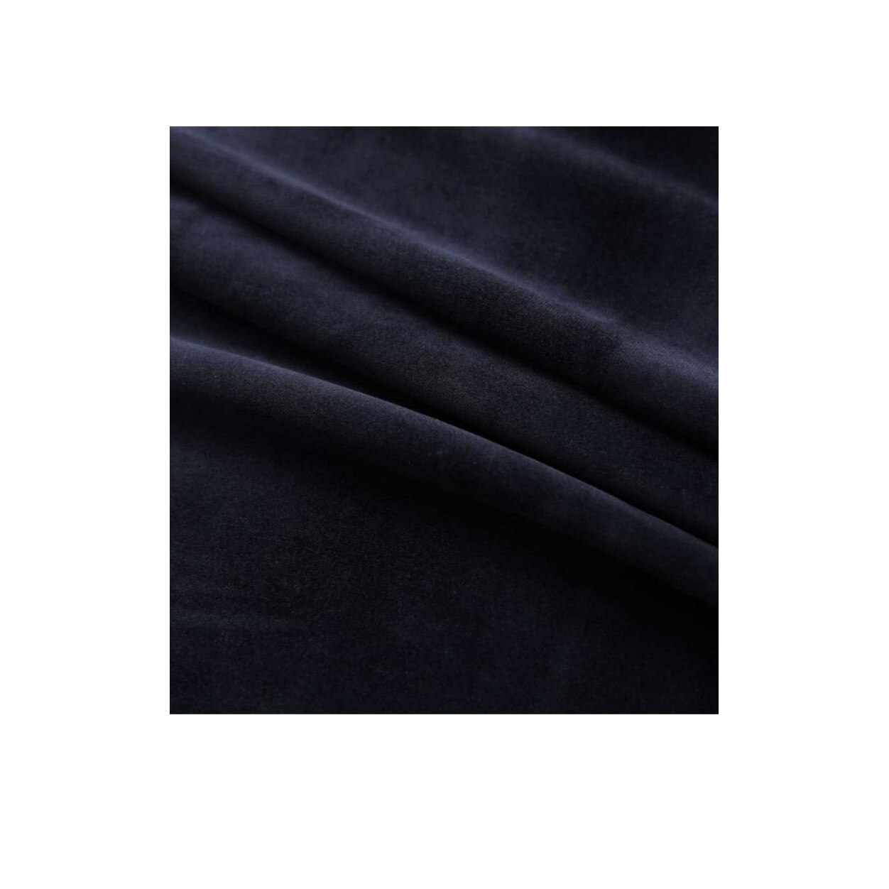 Set de 2 draperii opace cu inele, Catifea, 140 x 250 cm, Negru - eMAG.ro