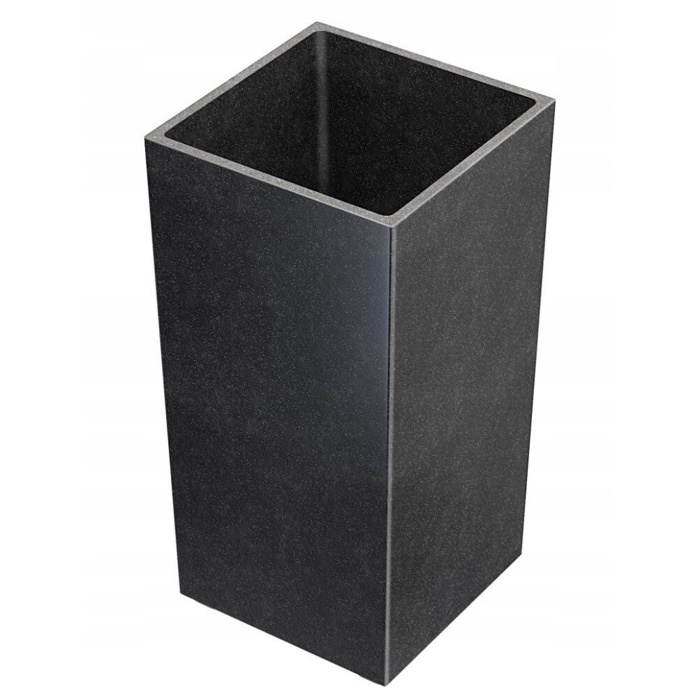 Ghiveci exterior Granitan, Kubi, Granit, Negru - eMAG.ro
