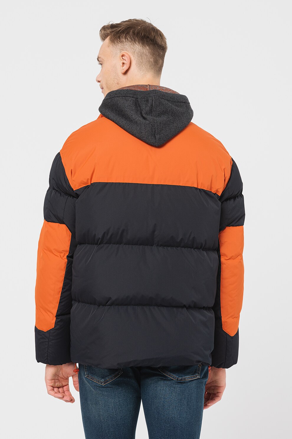 ARMANI EXCHANGE, Geaca matlasata cu umplutura de puf, Portocaliu persan ...