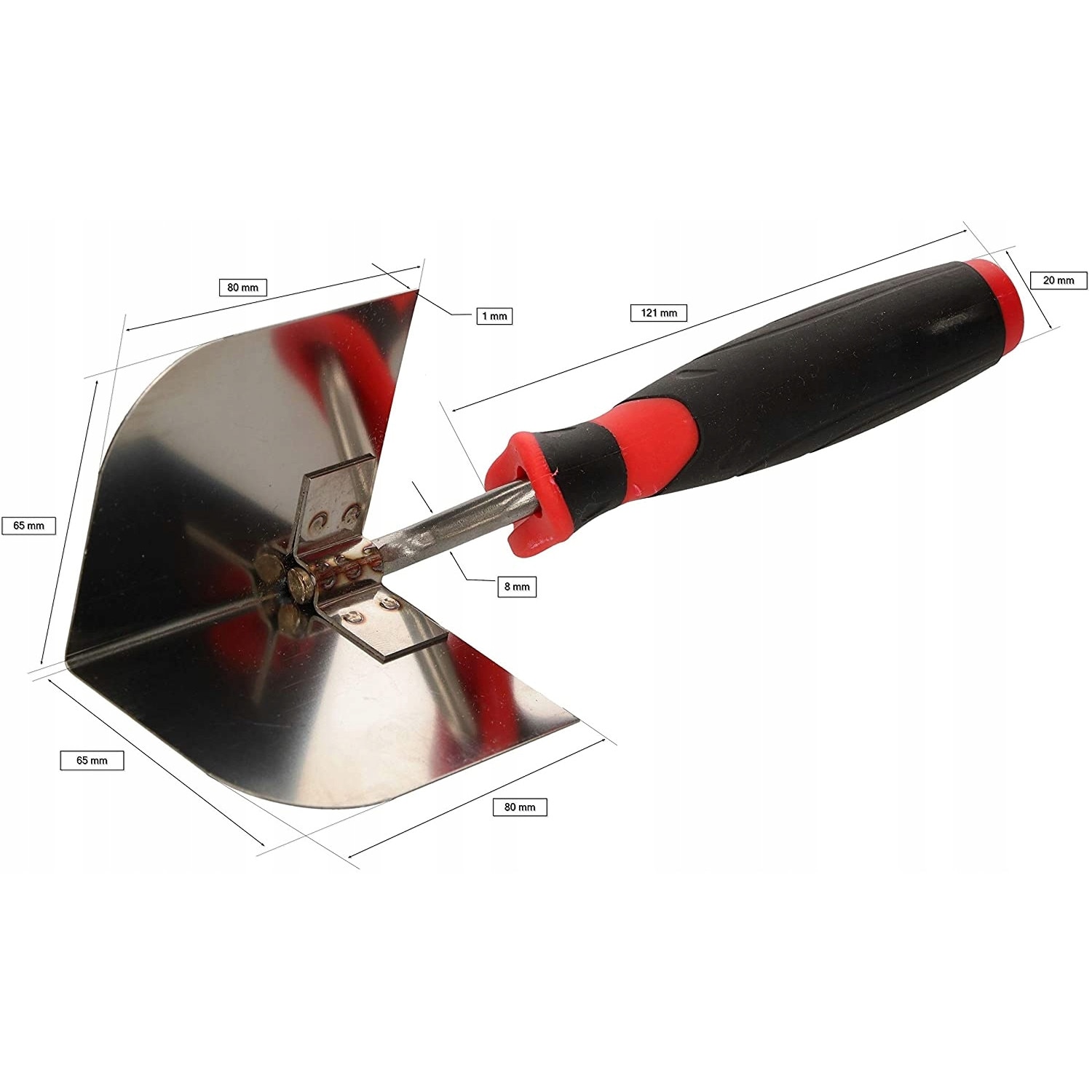 Mistrie pentru colturi, Kotarbau, Otel inoxidabil, 65 x 80 mm, Negru ...