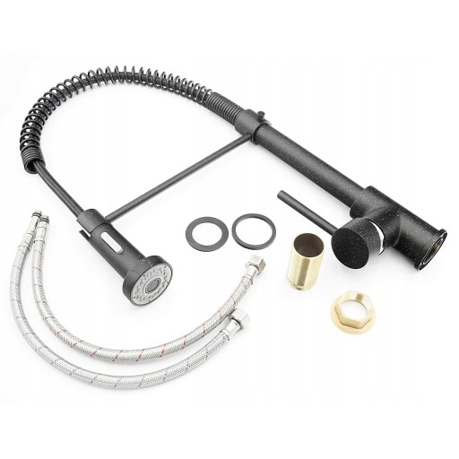 Смесител за кухненска мивка, Месинг, Керамична глава, Гранит - eMAG.bg