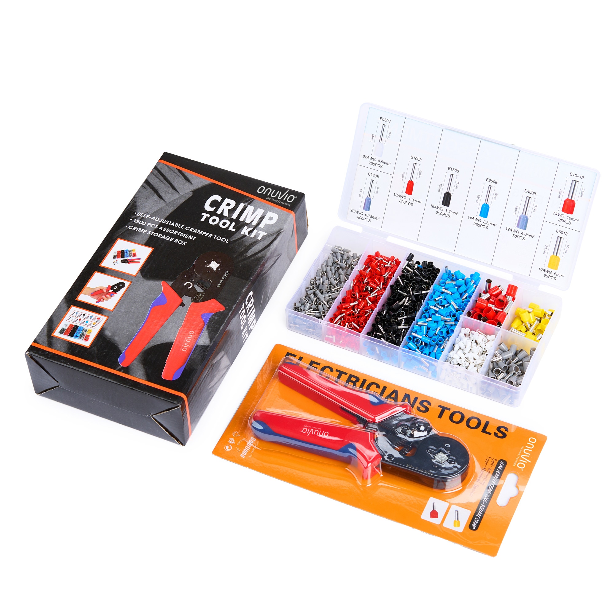 Trusa Sertizare Cabluri Electrice Onuvio™, Ferule, Cleste Sertizat Auto ...