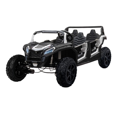 ATV buggy electric, 4x4, 4 locuri, roti pneumatice, Bluetooth, negru ...