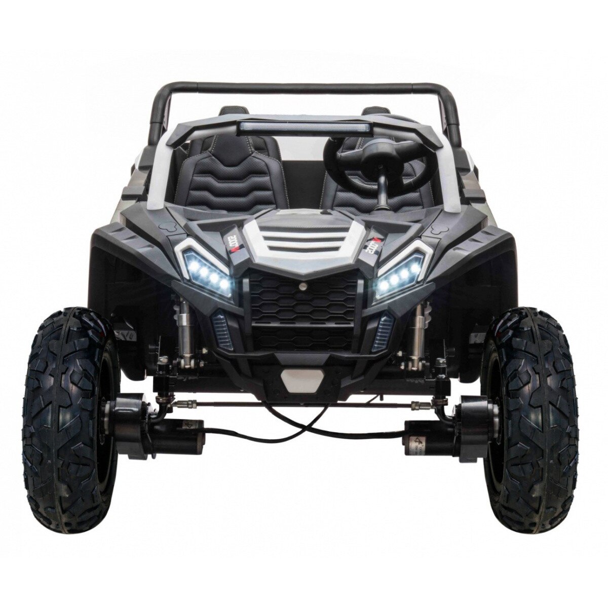 ATV buggy electric, 4x4, 4 locuri, roti pneumatice, Bluetooth, negru ...