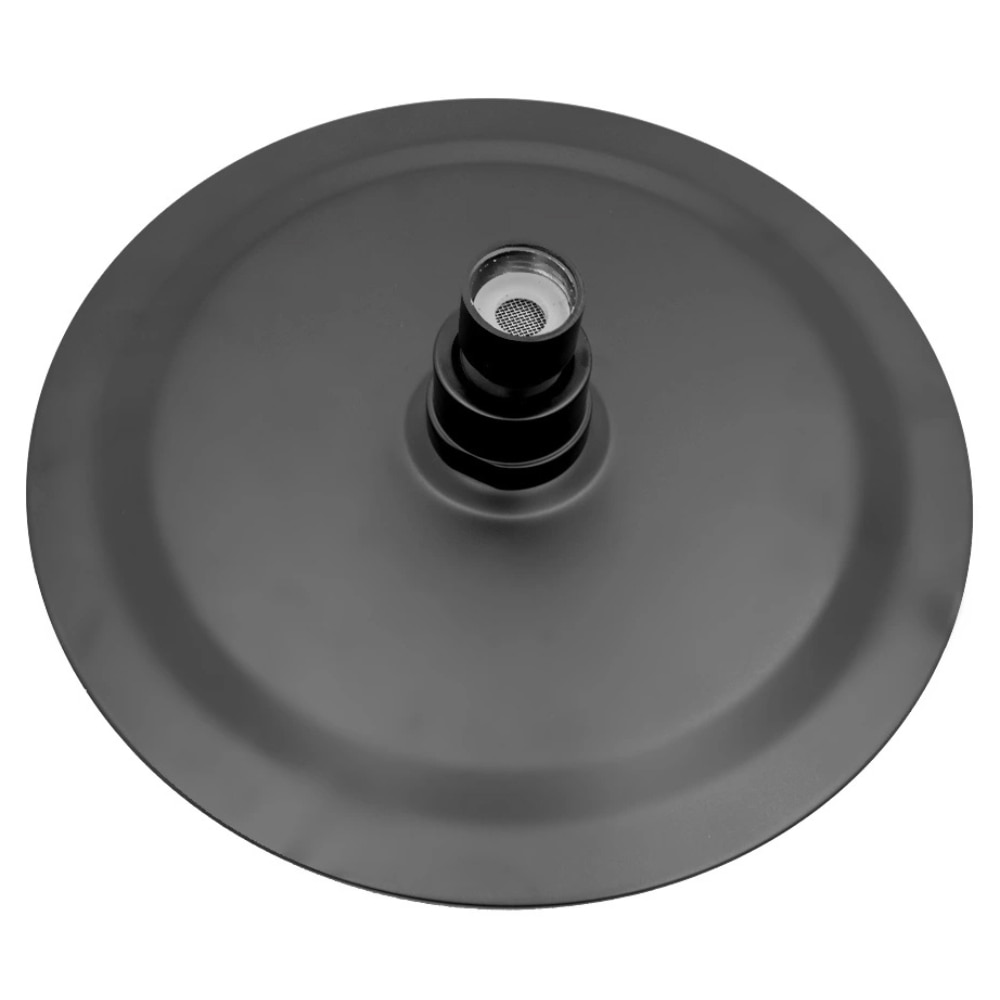 Cap de dus Granitan, Inox, Anticalcar, 20 cm, Negru - eMAG.ro