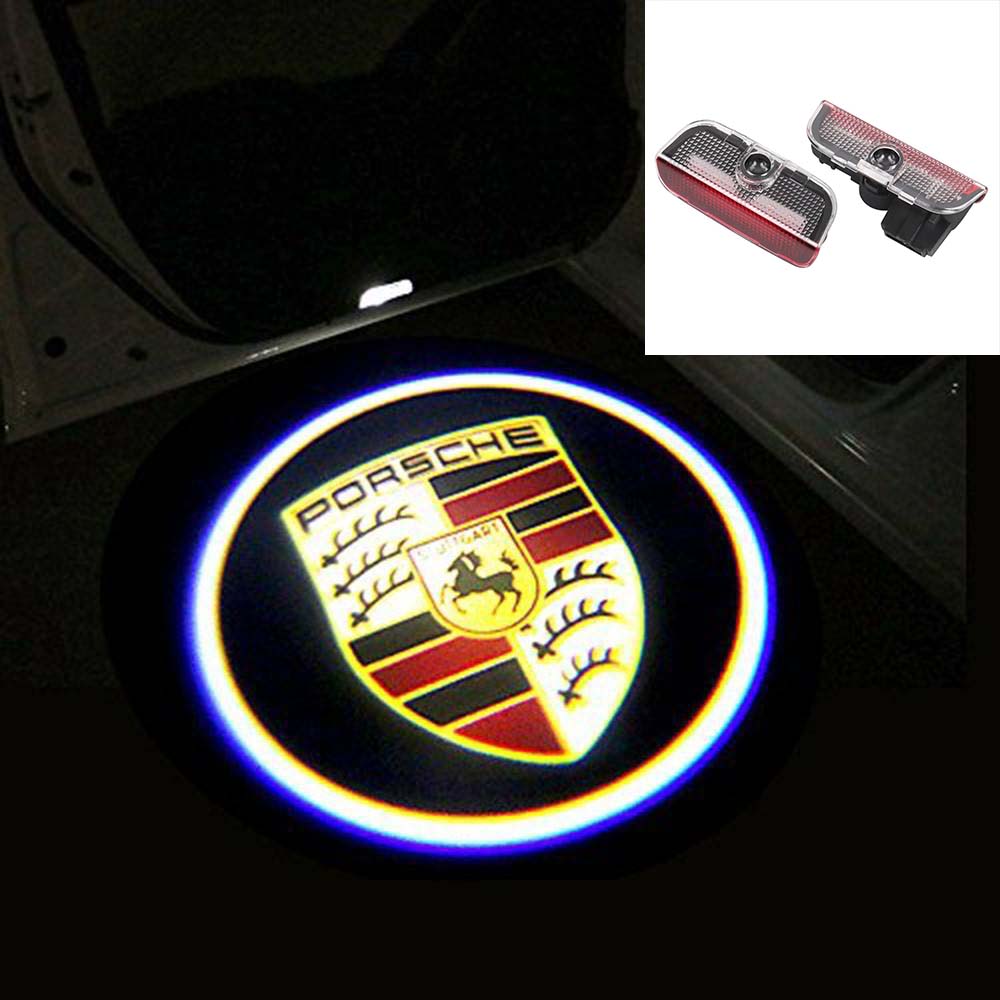Set 2 Holograme Proiectoare Logo LED dedicate Portiere Porsche Boxster ...