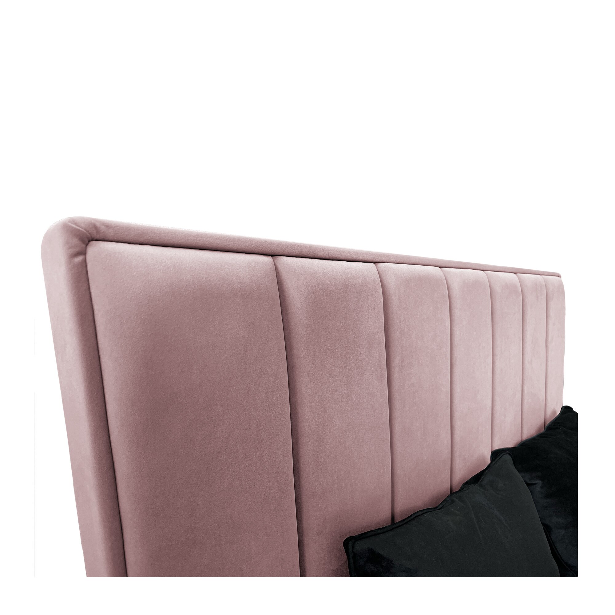 Pat tapitat cu somiera Tropical roz 06, 180x200 cm, H130cm - eMAG.ro