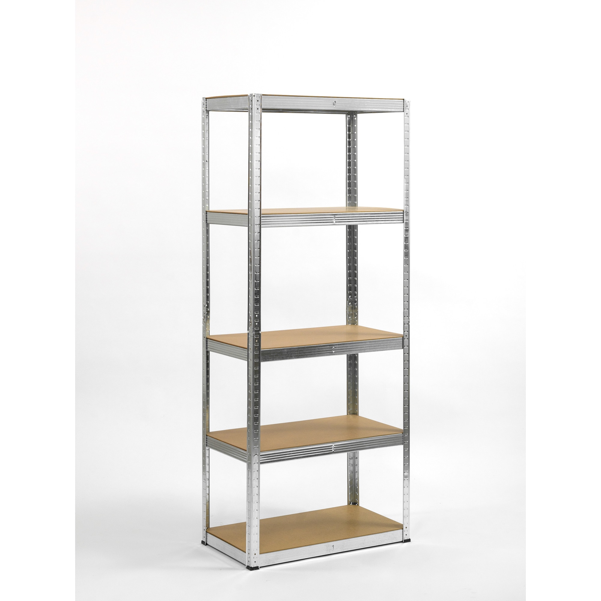 Raft metalic, 180x90x40 cm, 5 polite, 100 kg/polita MDF, fara suruburi ...